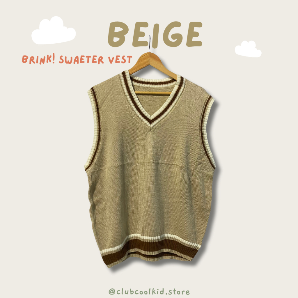 Brink! Vest เสื้อกั๊กOversize ( 3 tone ตัดสามสี มินิมอลมาก) | Shopee ...