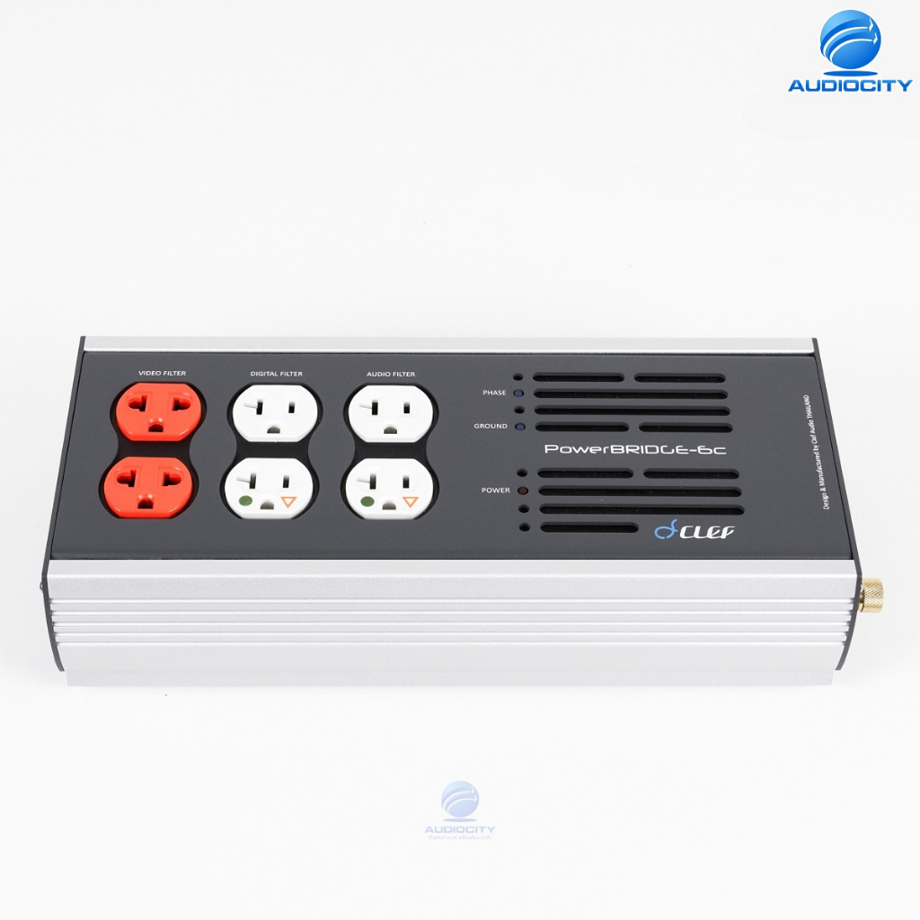 Clef Audio POWERBRIDGE-C เครื่องกรองไฟ กันไฟกระชาก 2,6 ช่องเสียบ 20 ...