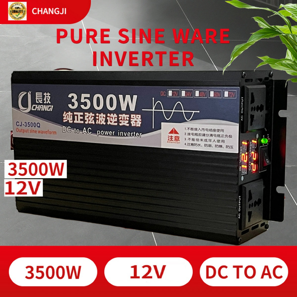 Inverter3000W pure sine wave 12V 24v อินเวอร์เตอร์เพียวซายเวฟ DA ...