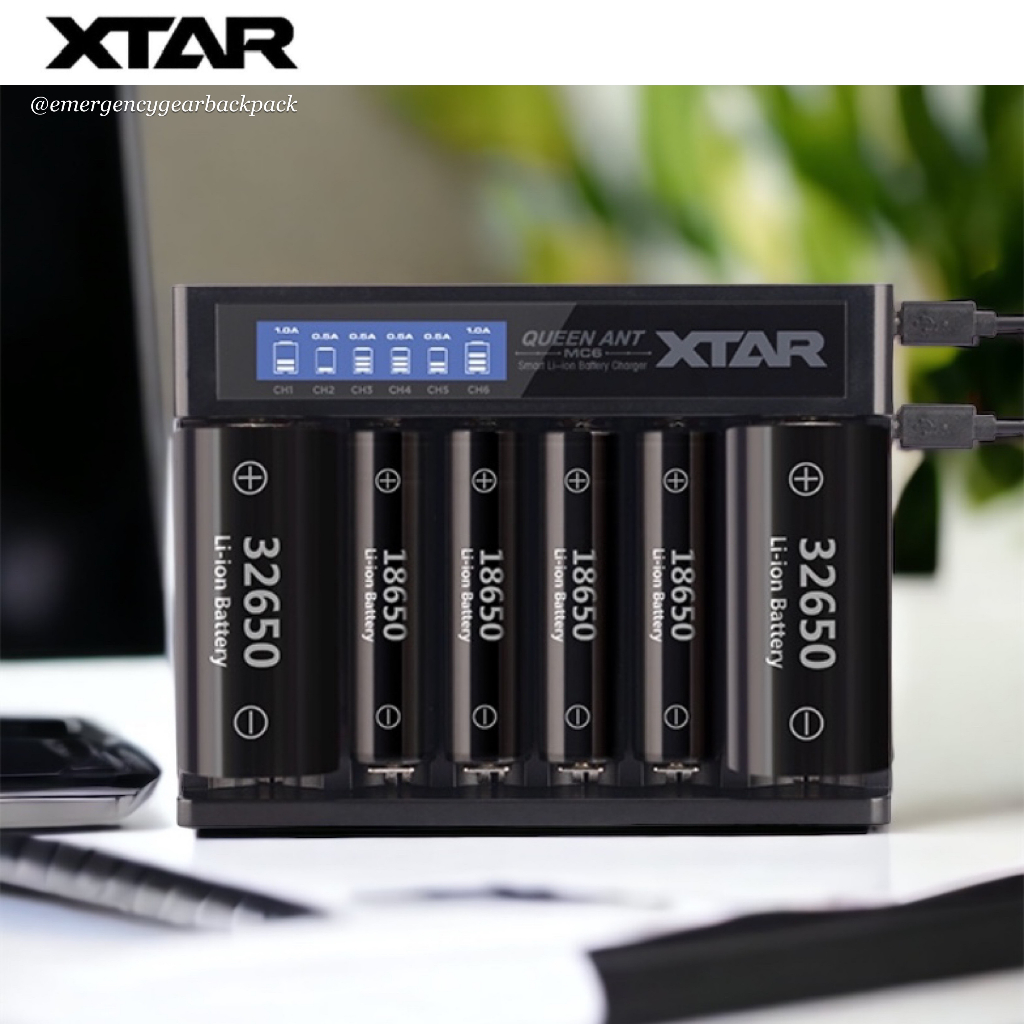 XTAR QUEEN ANT MC6 Li-ion 32650 Battery Charger | Shopee Thailand