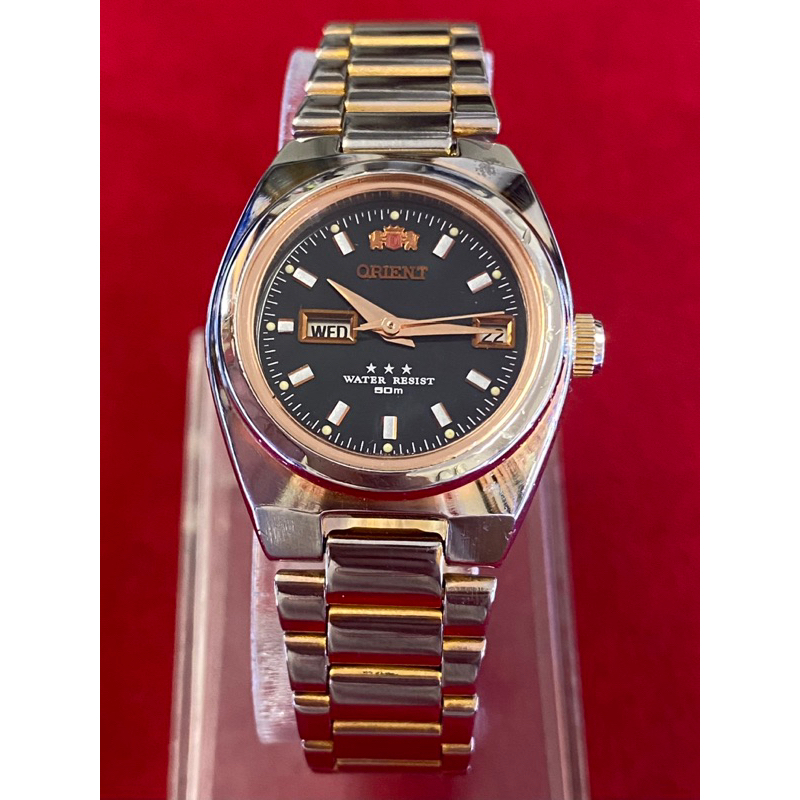 ORIENT WATER RESIST 50M AUTOMATIC ตัวเรือนสแตนเลส นาฬิกาผู้หญิง มือสอง ...