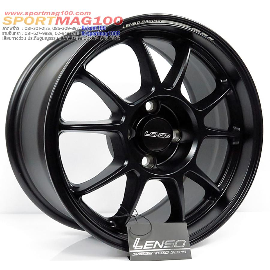 [20501] แม็กซ์ใหม่ Lenso Fanatic สีดำด้าน ขนาด 7-15นิ้ว 4รู100 offset35 | Shopee Thailand