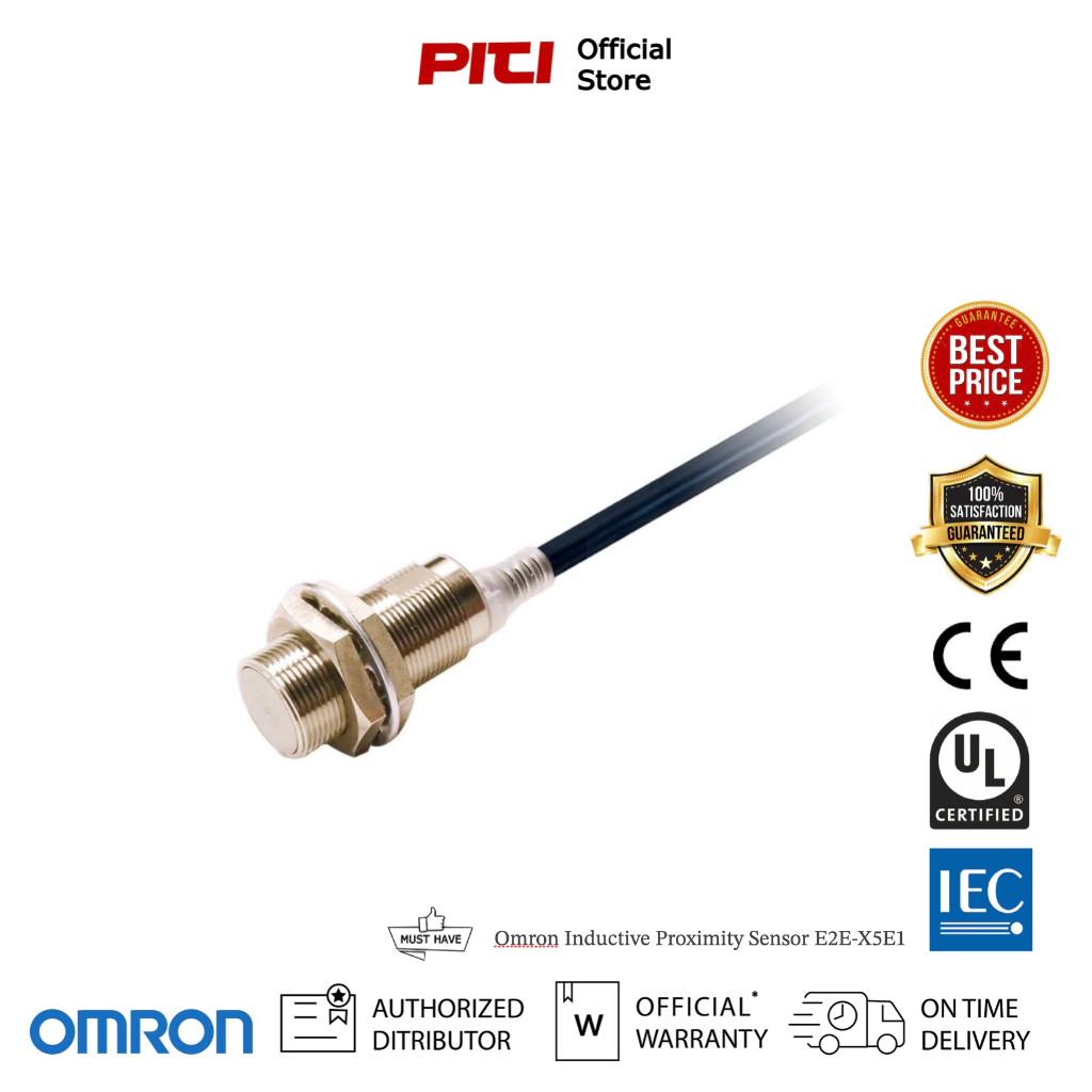 Omron Inductive Proximity Sensor E2E-X5E1 (ทรงกระบอก) ชนิด Shielded | Shopee Thailand