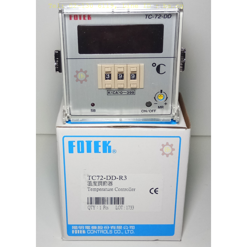 FOTEK : Temperature Controller TC72-DD-R3 *สินค้าเเท้จากไต้หวัน ...