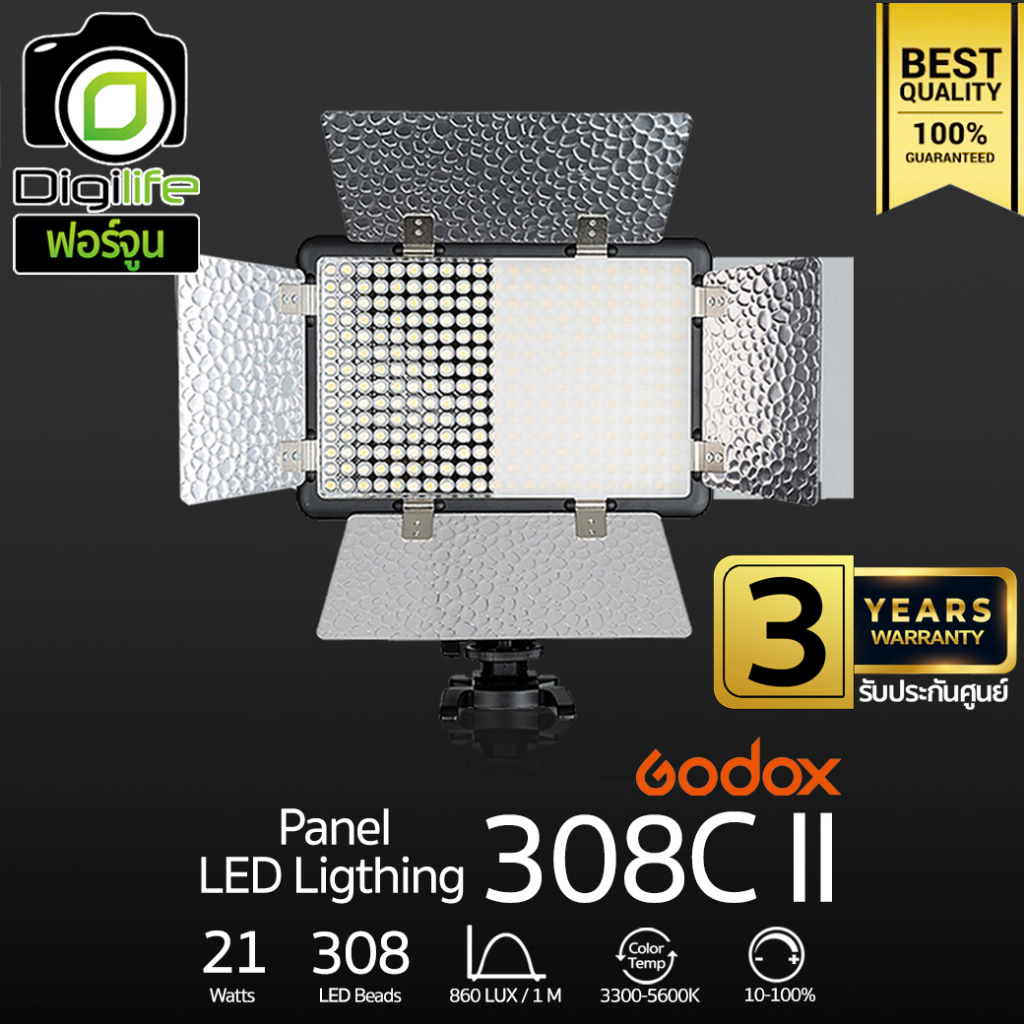 Godox LED 308C II 21W 3300K-5600K - รับประกันศูนย์ Godox Thailand 3 ปี ...