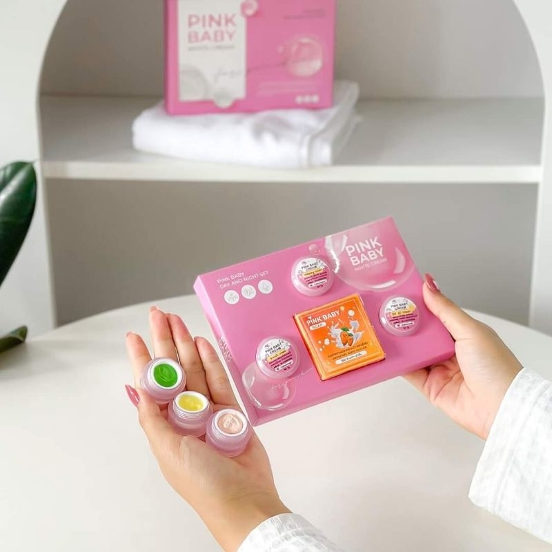 Pink Baby Set พิ้งค์เบบี้ ครีม Set 3 กรัม 5 กรัม 15 กรัม (แพ็คเกจใหม่ ...