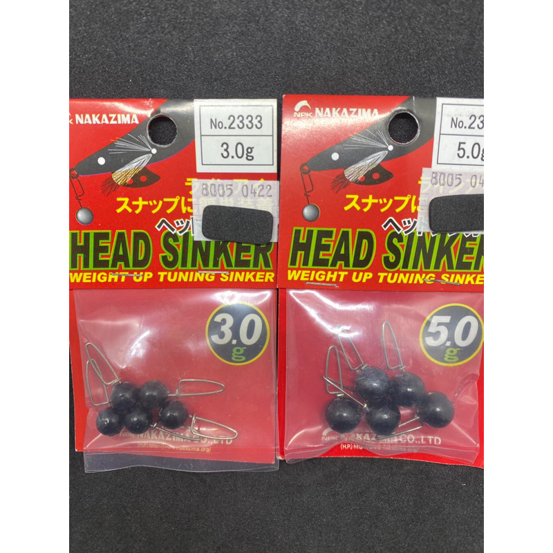 NAKAZIMA HEAD SINKER 3.0g-5.0g | Shopee Thailand