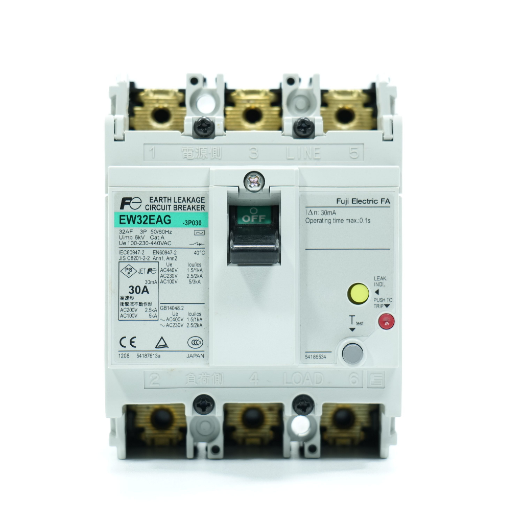EW32EAG 3P FUJI ELECTRIC ELCB EW32EAG EW32EAG-3P020 EW32EAG-3P005 ...