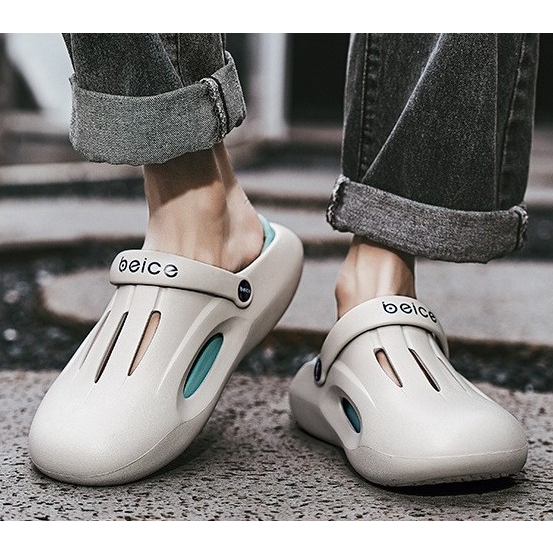 รองเท้า BEICE Wedges E26 รองเท้าใส่ทั้งในและนอกบ้าน ลำลอง รัดส้นเท้ากัน ...