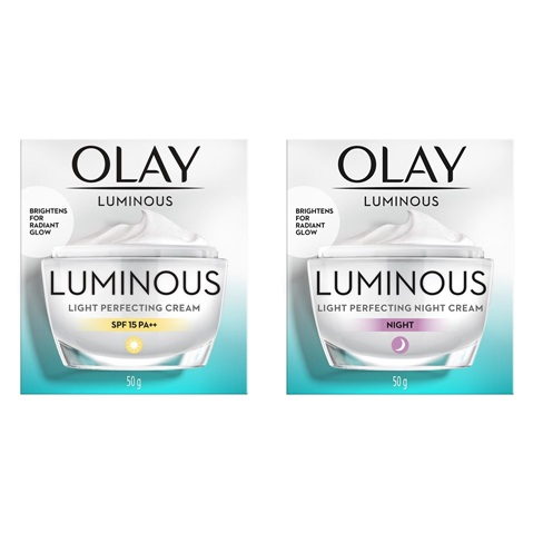OLAY LUMINOS Light Perfecting Day & Night Cream(50 g) โอเลย์ ลูมินัส ...