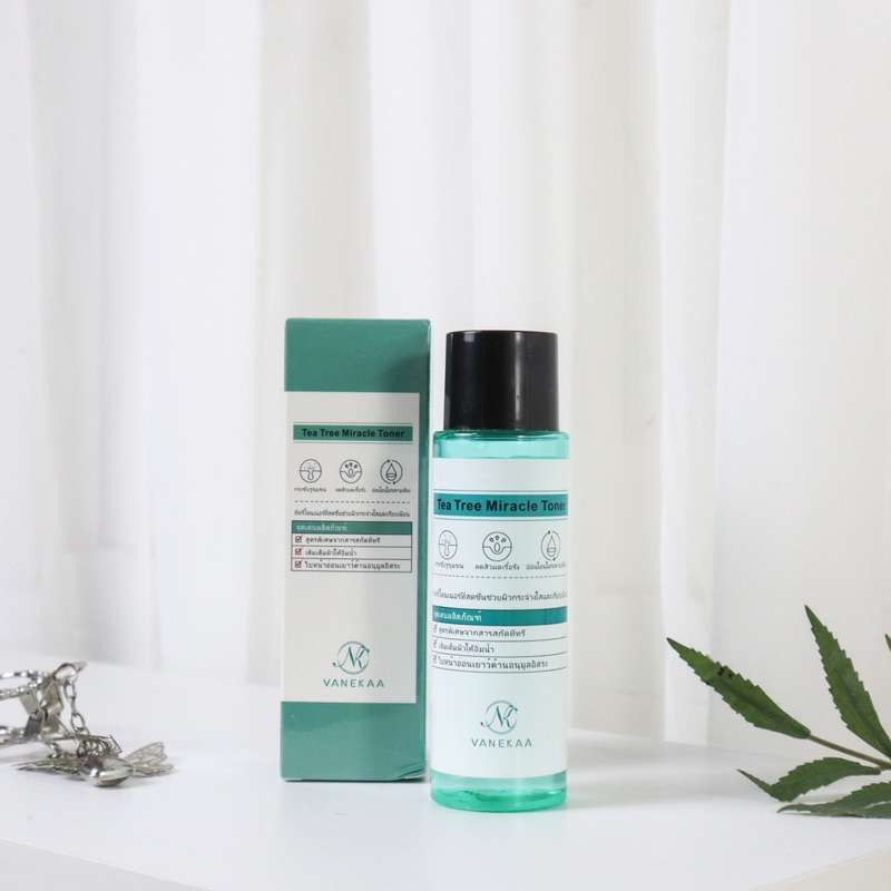โทนเนอร์ชา Vaneeka เน้นการลดสิว | Shopee Thailand