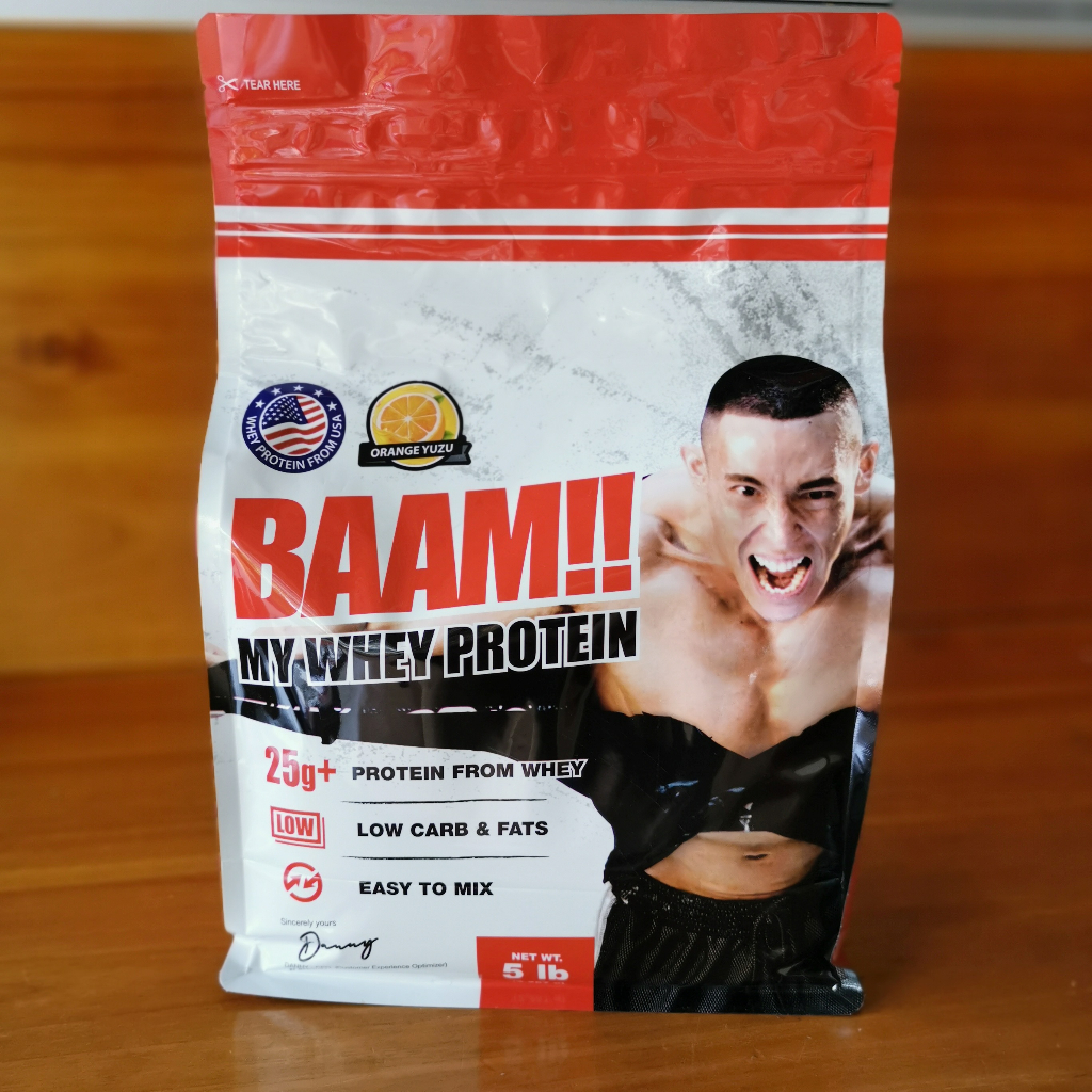 เวย์ whey protein Baam เพิ่มกล้าม แท้100% | Shopee Thailand