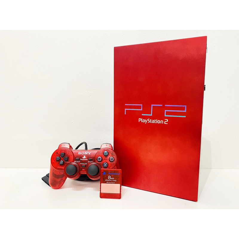 เครื่อง PlayStation 2 Red Edition (Customize) ครบชุดพร้อมเล่น | Shopee ...