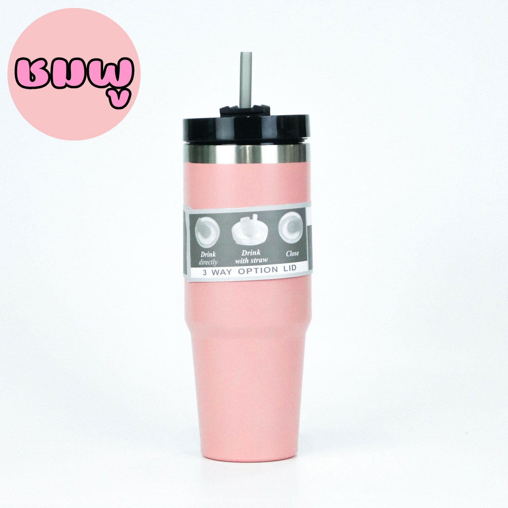 สินค้าใหม่!! กระบอกน้ำเก็บอุณหภูมิ (มี 2 แบบ สีพื้น-ทูโทน) กระบอกน้ำเก็บความเย็น 30oz/890 ml ...