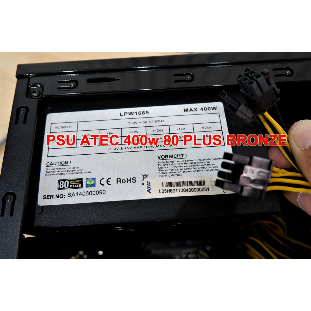 POWER SUPPLY ATEC 400w 80 Plus BRONZE | Shopee Thailand