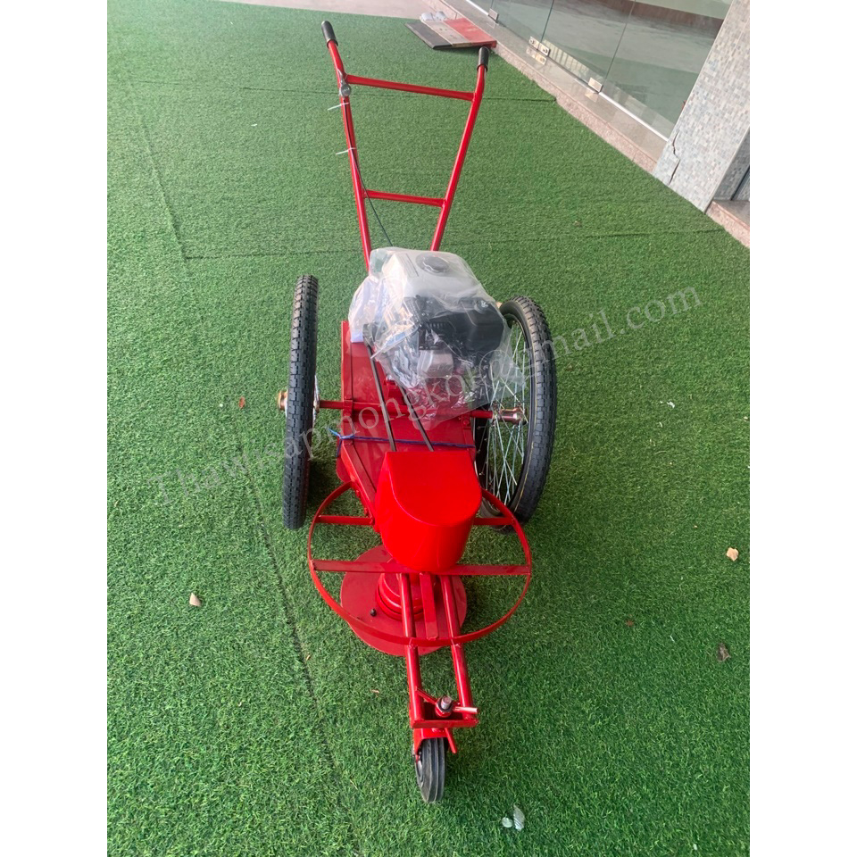 รถตัดหญ้า3ล้อ+เครื่องเบนซิน Tomitsu 8.5 HP หรือ Nippon Key Start มาพร้อมแบต | Shopee Thailand