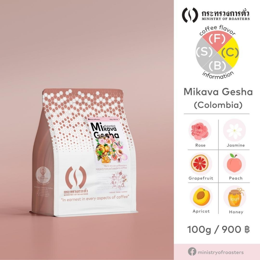 เมล็ดกาแฟ Colombia Mikava Gesha | Shopee Thailand