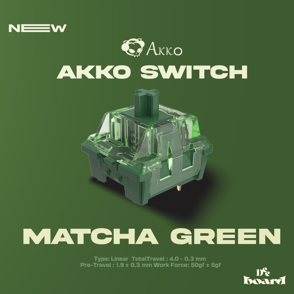 Akko CS Switch -Matcha Green Linear Switch (45 ea) สวิตซ์คีย์บอร์ด ...