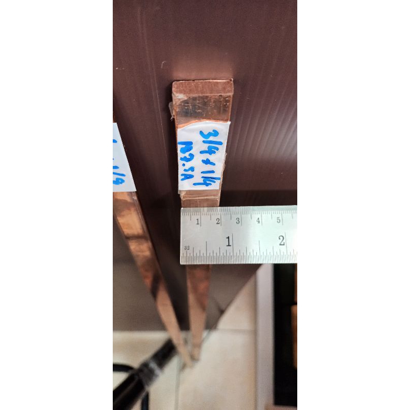 ทองแดงแท่ง บัสบาร์ บัสบาร์ทองแดง บาร์ทองแดง 1เมตร 70A 80A 100A 150A ...