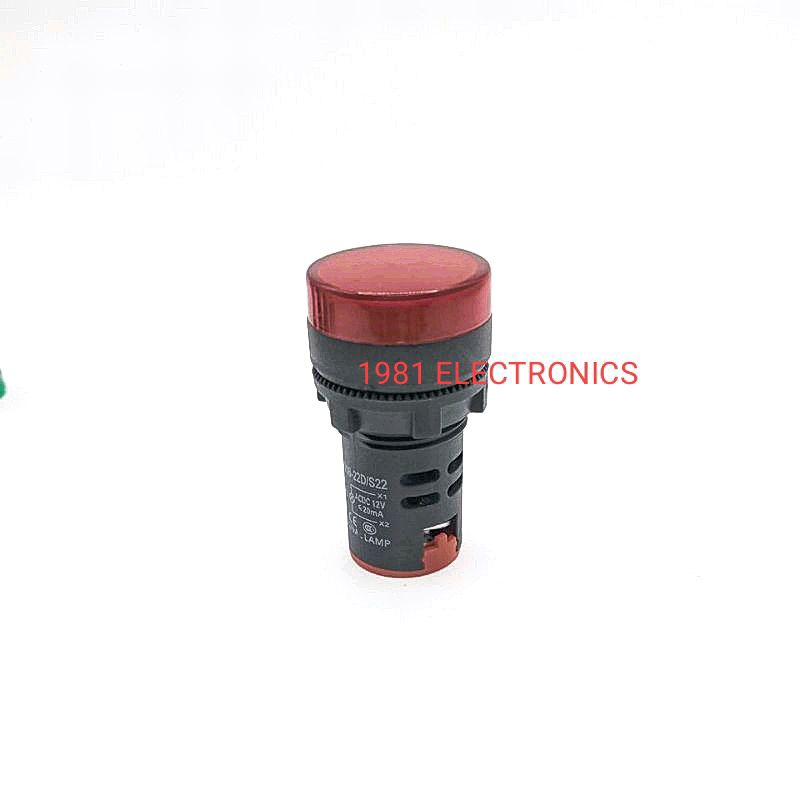 AD16-22DS AD16-22D/S LAMP 22MM. แลมป์หลอดไฟโชว์แสดงสถานะ 12VDC/AC 24VDC/AC 220VAC | Shopee Thailand