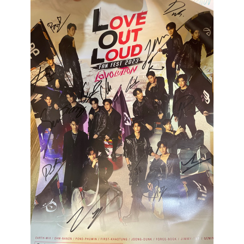 พร้อมส่ง โปสเตอร์ พร้อมลายเซ็น LOL CONCERT (GMMTV) /เซตโปสการ์ด ...