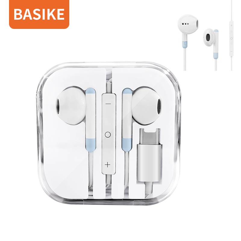 BASIKE หูฟัง สายหูฟัง AUX 3.5mm In-Ear Earphone หูฟังอินเอียร์ i-Phone ...
