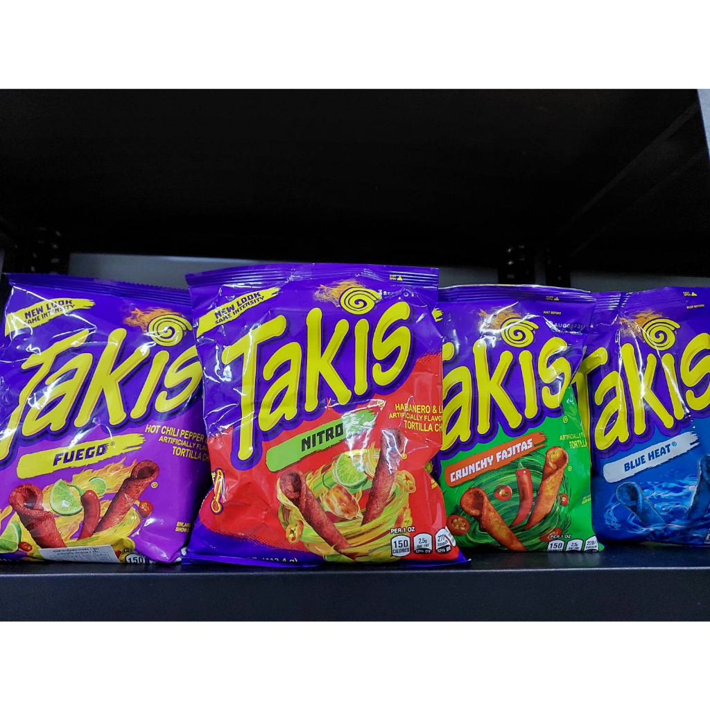 ขนมเผ็ดTAKIS FUEGO🥙Takis Nitro🥙Takis Crunchy Fajitas🥙Takis Blue heat ...