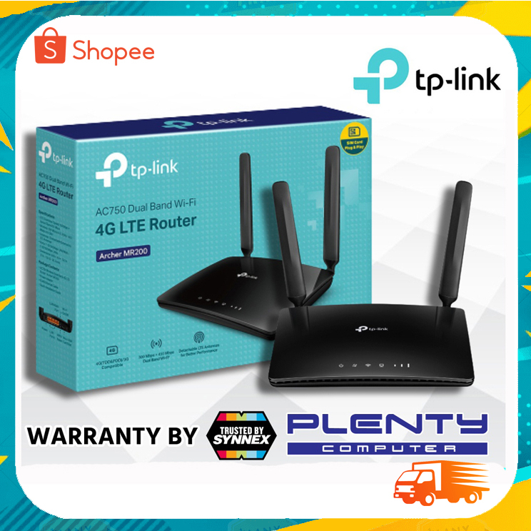 TP-LINK Archer MR200 4G Router AC750 Wireless Dual Band 4G LTE Router ...