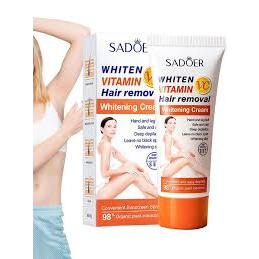 SADOER VC hair removal cream 60g Vitamin C mild hair removal without irritation | Shopee Thailand