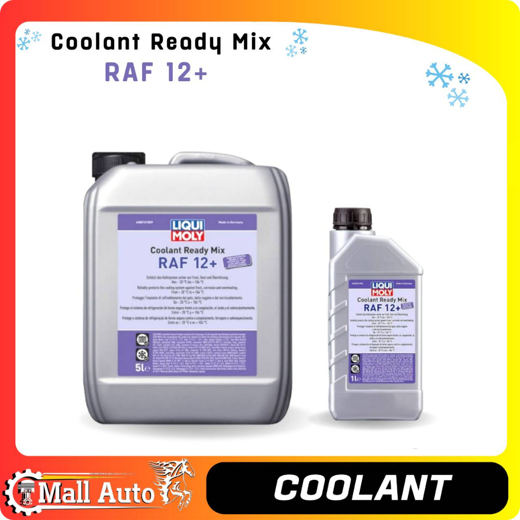 ส่งฟรLIQUI MOLY COOLANT READY MIX RAF 12 PLUS น้ำยาหล่อเย็น น้ำยาหม้อน้ำ แบบพร้อมใช้งาน ...