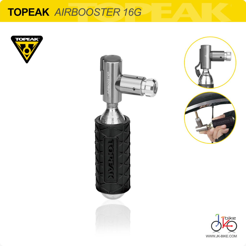 แก๊สเติมลมจักรยาน CO2 +หัวเติม TOPEAK AIRBOOSTER 16G | Shopee Thailand