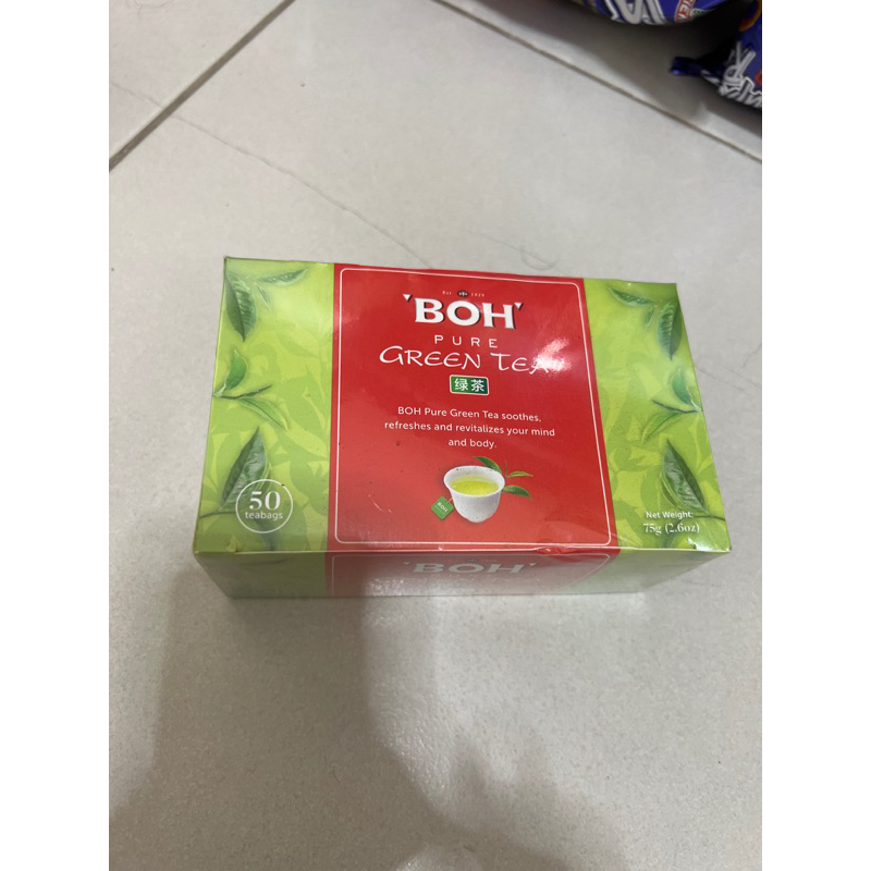 BOH Green tea 25/50 teabagsชาเขียว 25/50 ถุงชา | Shopee Thailand