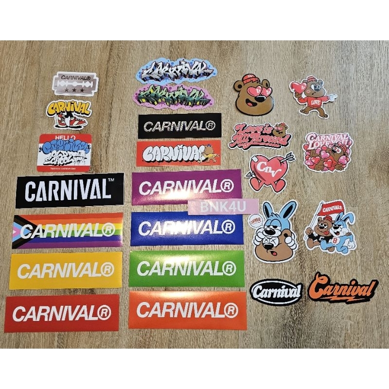 [ ของแท้ ] สติ๊กเกอร์ Carnival Sticker ขายแยกใบ เดี่ยว พร้อมส่ง ...