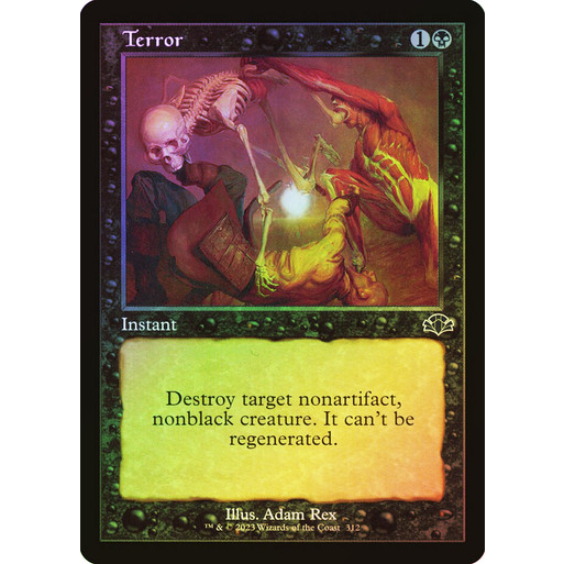 [MTG] Terror (Retro Frame) [DMR] [BLACK] [COMMON] [FOIL] [ENG] (การ์ดเม ...
