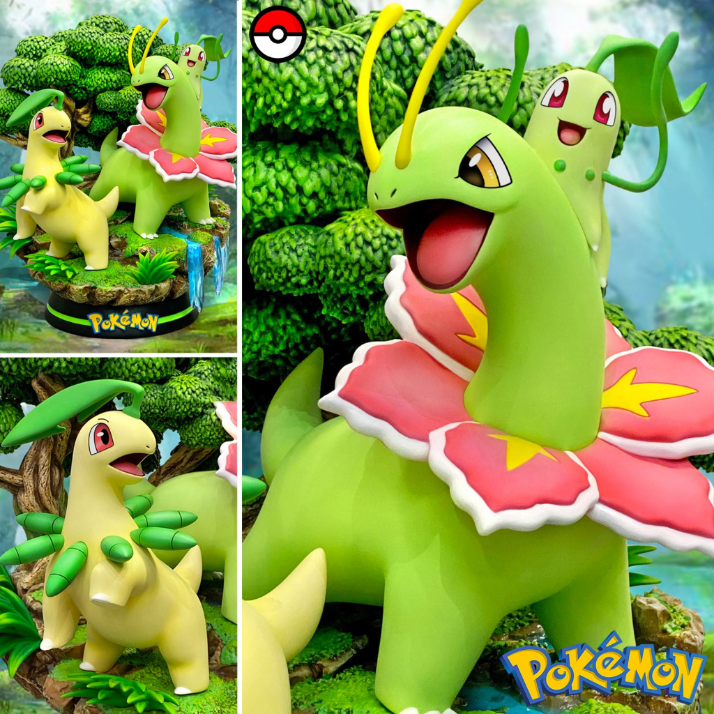 ฟิกเกอร์ EGG Studio Pokemon Evolution Meganium Bayleef Chikorita โปเก ...