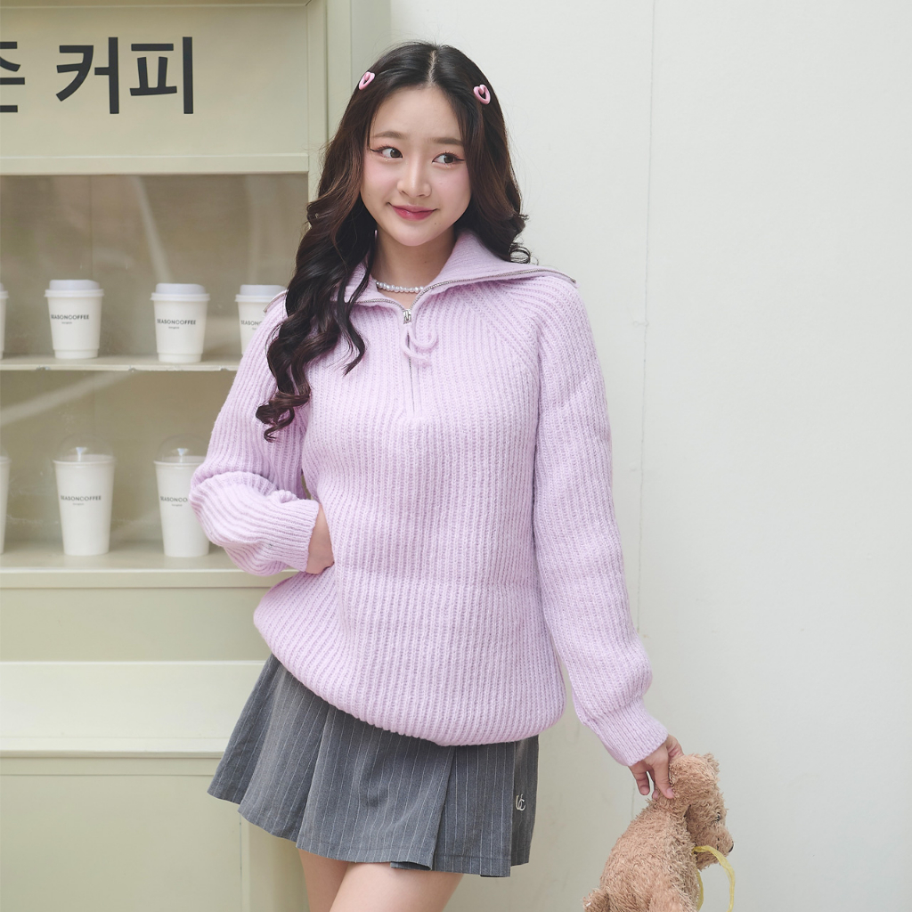Girlfriend - Kenni Cardigan คาร์ดิเเกนไหมพรมซิป | Shopee Thailand