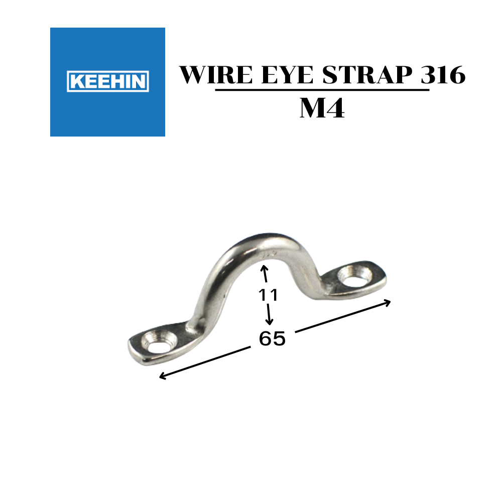 ฟิตติ้ง Wire Eye Strap ขนาด 4-8mm สแตนเลส 316 | Shopee Thailand