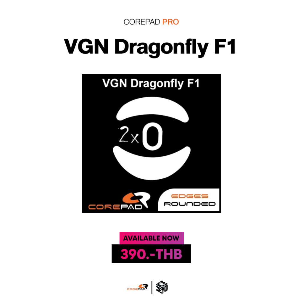 เมาส์ฟีท Corepad ของ VGN Dragonfly F1 / F1 MOBA [Mouse Feet] | Shopee Thailand