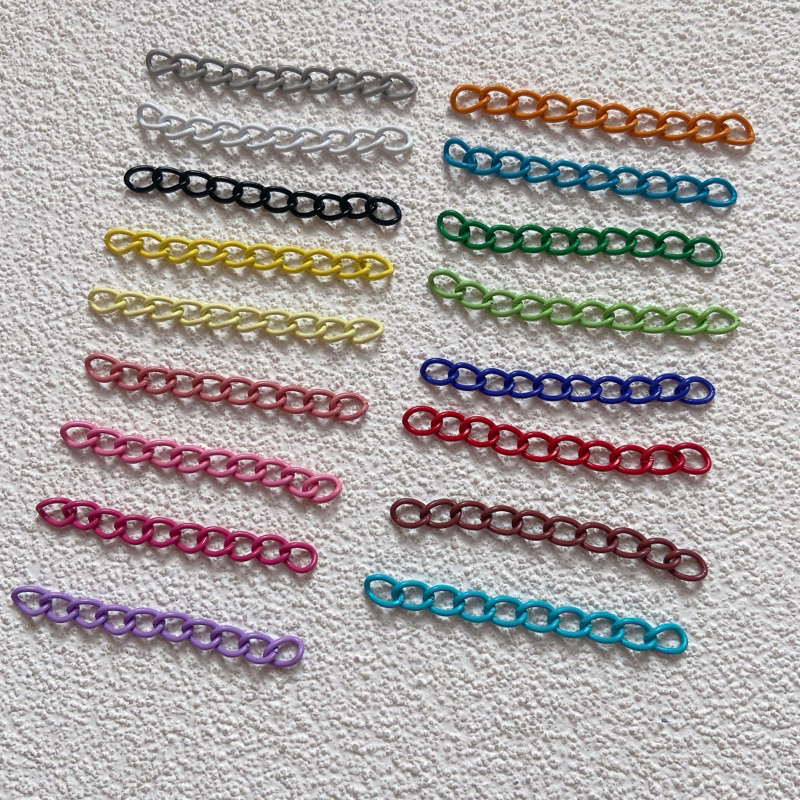 Y083 สร้อยปรับ โซ่ปลายสร้อย เคลือบสี มี2ขนาด | Shopee Thailand