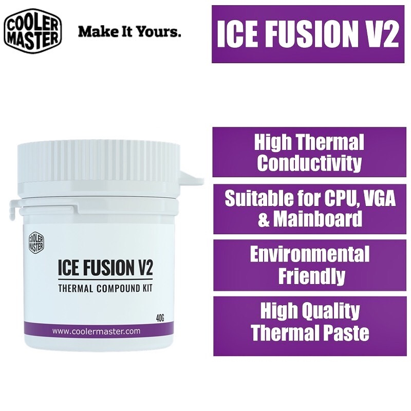 ซิลีโคน CPU / COOLER MASTER ICE FUSION V2 HIGH THERMAL CONDUCTIVITY 40 ...