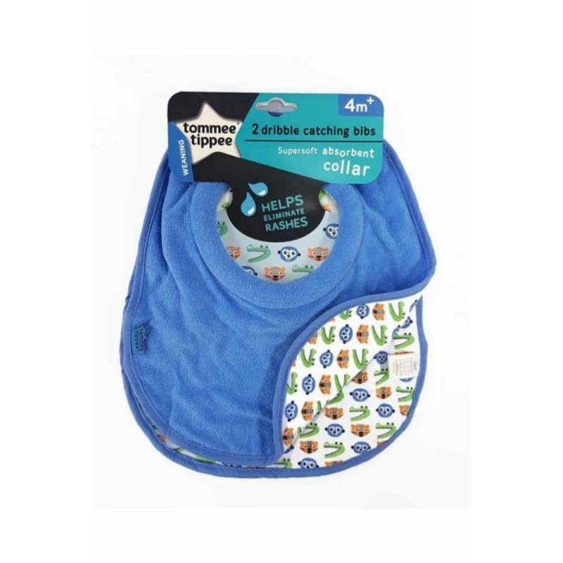 ผ้ากันเปื้อน แบรนด์ tommee tippee 2 dribble catching bibs | Shopee Thailand
