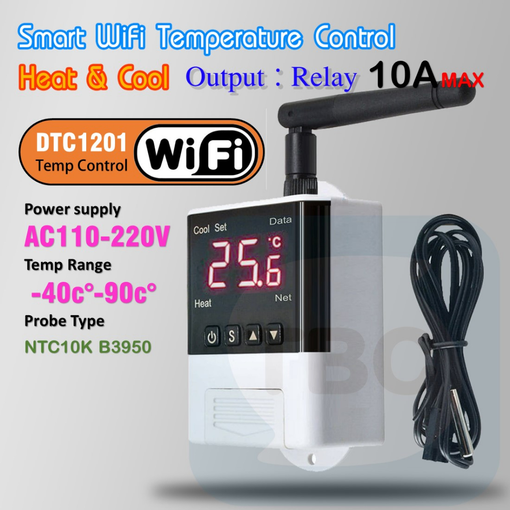 DTC1201 Smart WiFi temperature control เครื่องควบคุมอุณหภูมิผ่านมือถือ ...