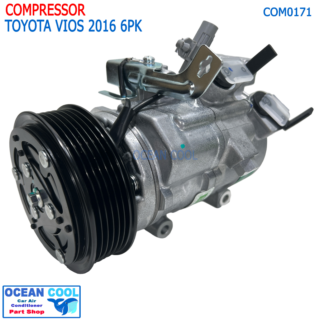 คอมแอร์ โตโยต้า วีออส 2016 ถึง ปัจจุบัน COM0171 สายพาน 6PK Compressor ...