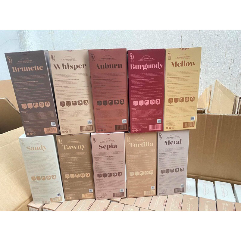 KOTA Color Cream สีย้อมผมออแกนิค ยาย้อมผม มี 9 เฉดสี 100 ml. | Shopee ...