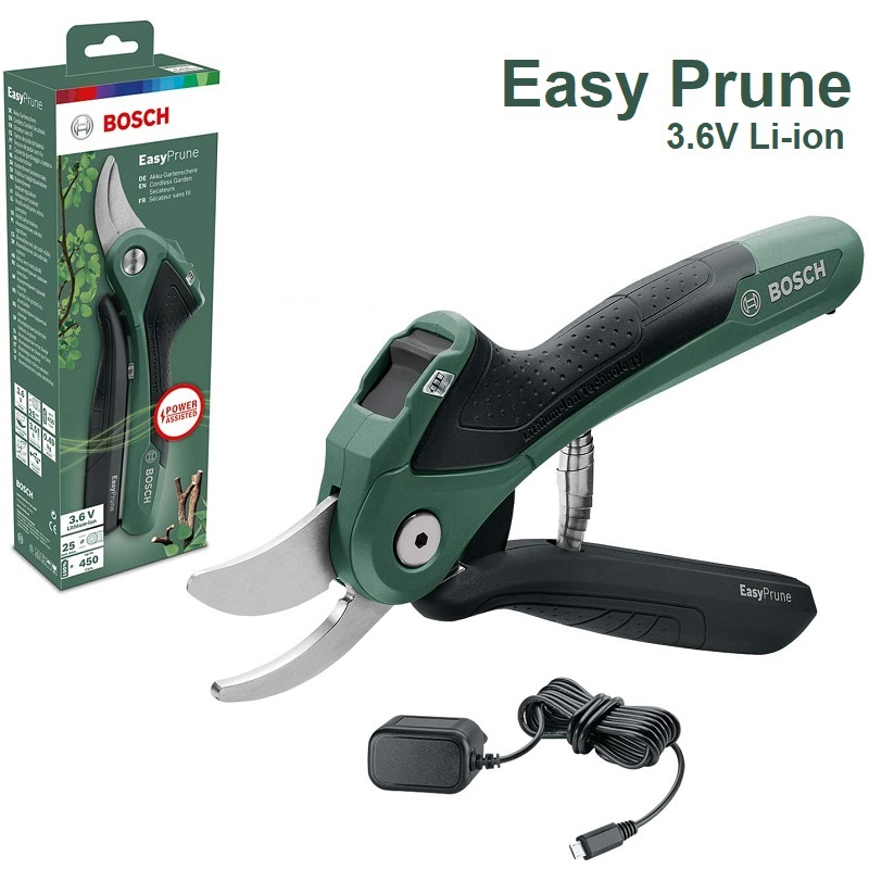 BOSCH EASY PRUNE 3.6 V กรรไกรตัดกิ่งไม้ไร้สาย กรรไกรแต่งกิ่ง 06008B2100 ...