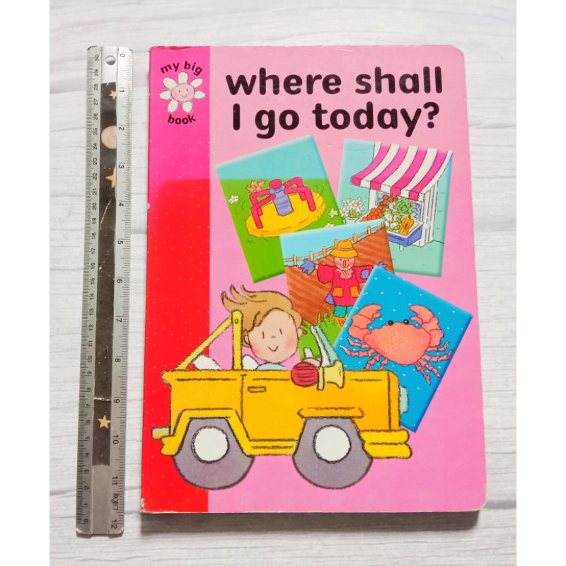 บอร์ดบุ๊ค Where shall I go today นิทานภาพ คำศัพท์ภาษาอังกฤษ Boardbook picture book | Shopee Thailand