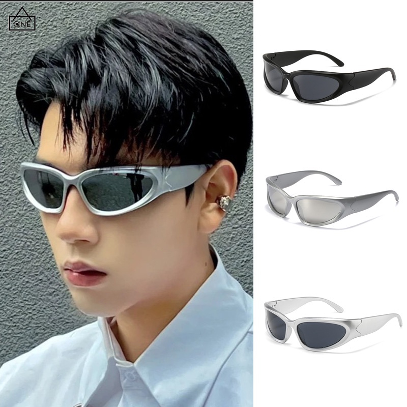 COD ️แว่นตากันแดดตาแมวY2Kสไตล์พังก์UV400ป้องกันรังสียูวีแว่นตาผู้ชายและผู้หญิงสไตล์เกาหลี-a.one ...