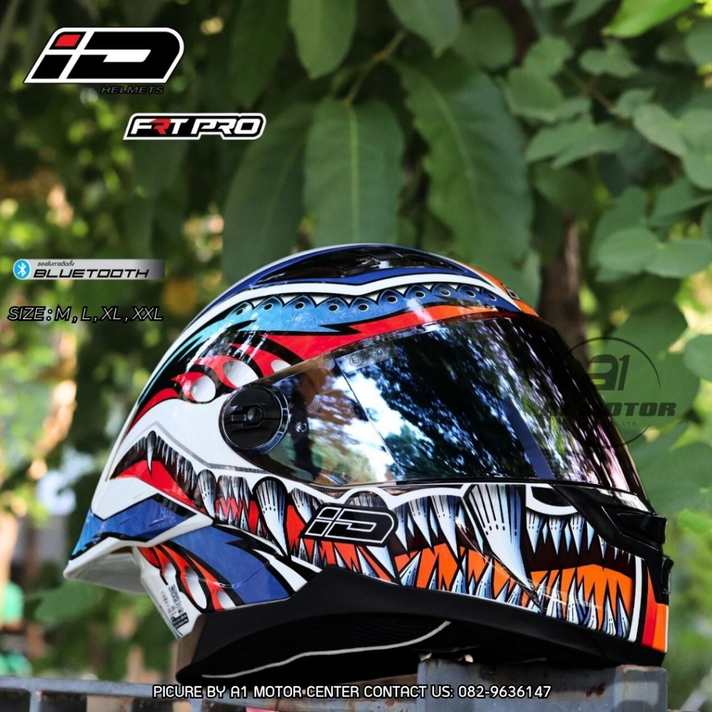 หมวกกันน็อคเต็มใบ ID HELMET รุ่น FRT PRO ใหม่ล่าสุด ทรงสปอร์ตสุดเท่! M ...