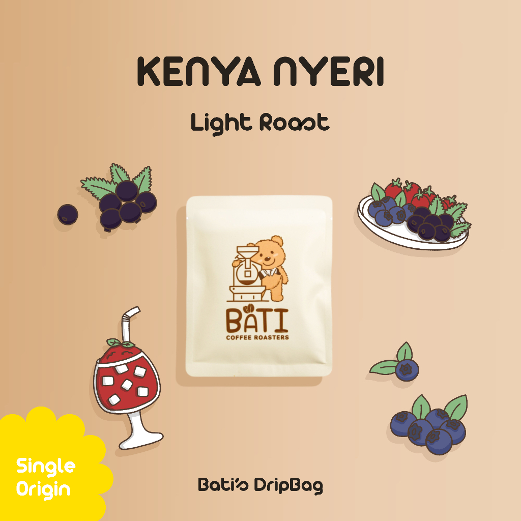 กาแฟ drip bag คั่วอ่อน Bati Coffee Roasters - BATI'S KENYA NYERI AB ...