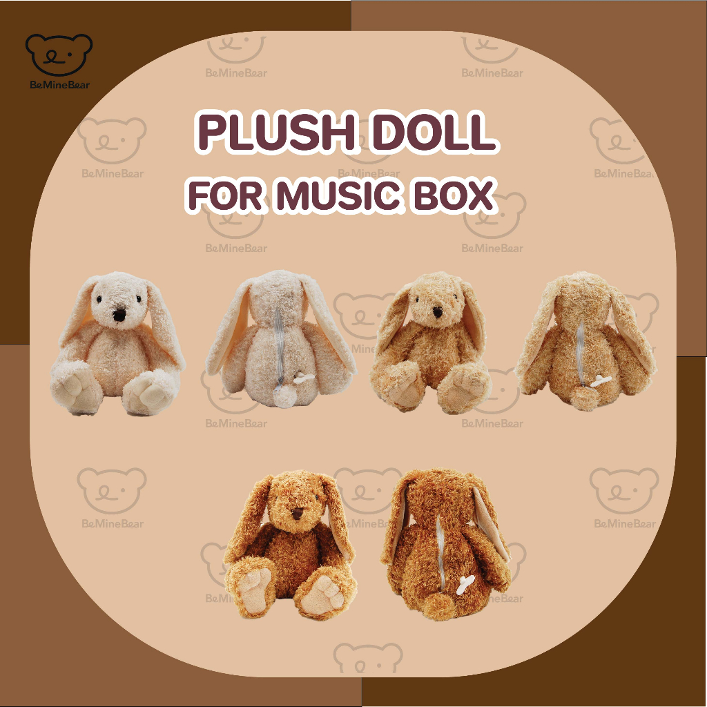 Plush Doll For Music Box ตุ๊กตากล่องดนตรีกระต่าย | Shopee Thailand